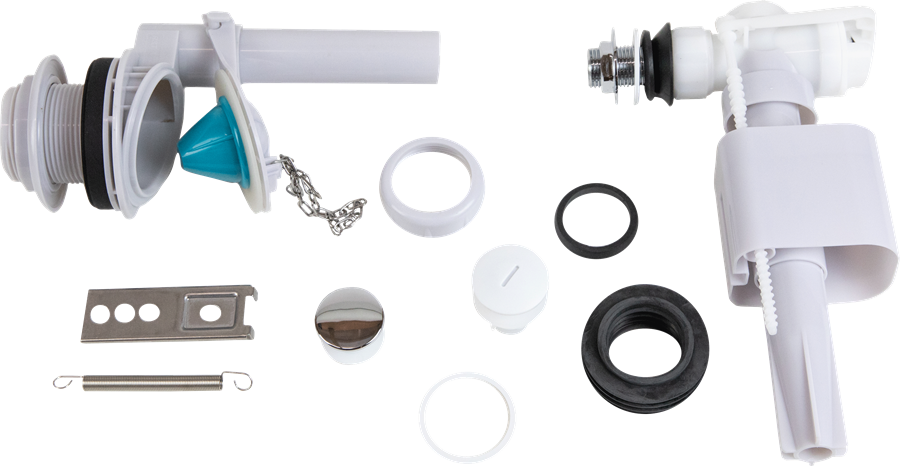 High level single flush cistern fittings for C28S