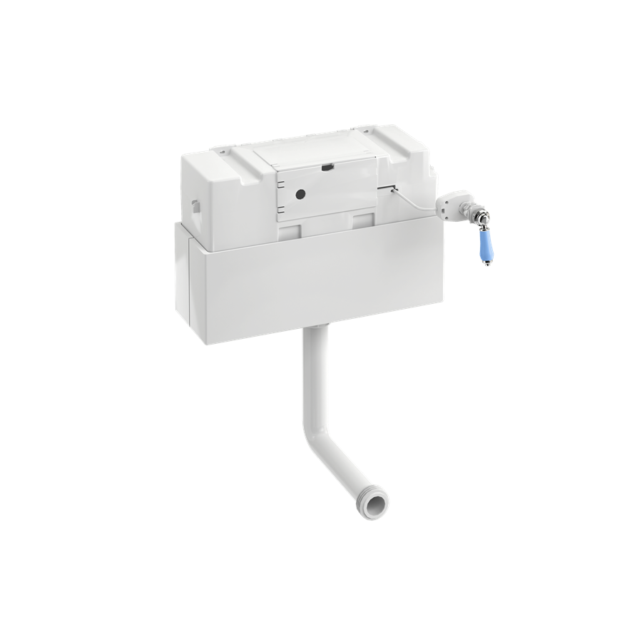 Bespoke Concealed Cistern with Lever Flush in Chrome with Enchanted ...