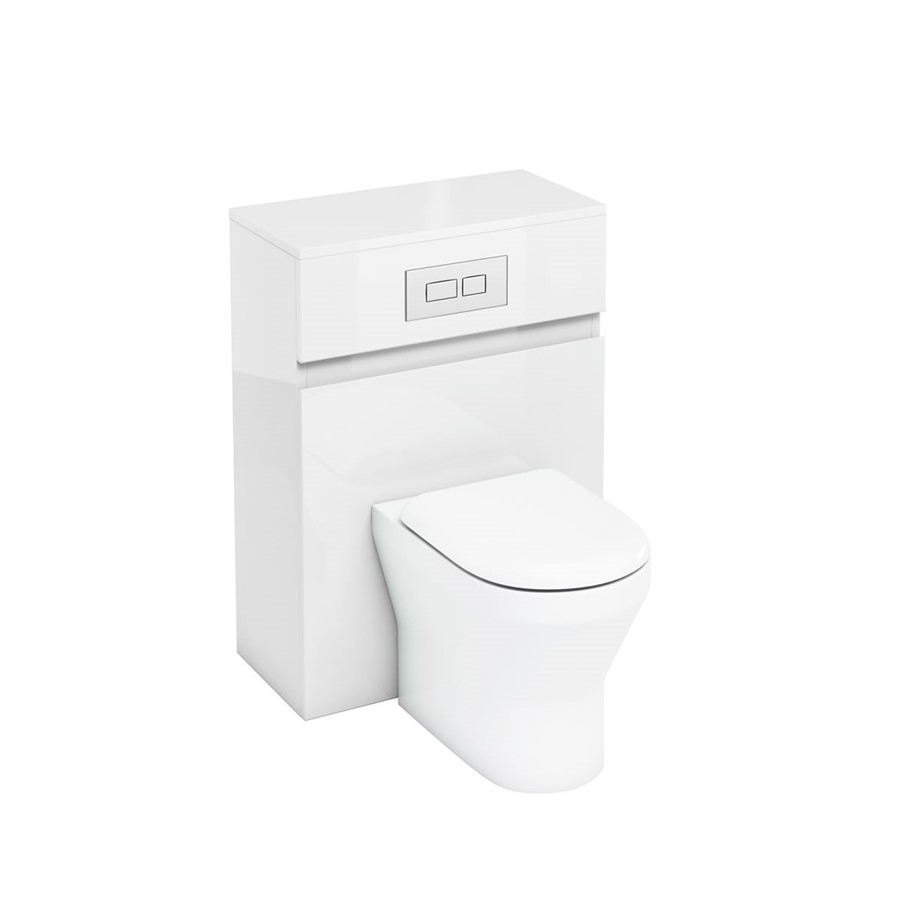 D30 600mm back to wall WC unit with dual flush button